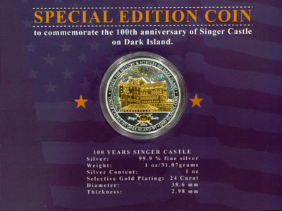 Singer Castle Coin - Singer Castle on Dark Island